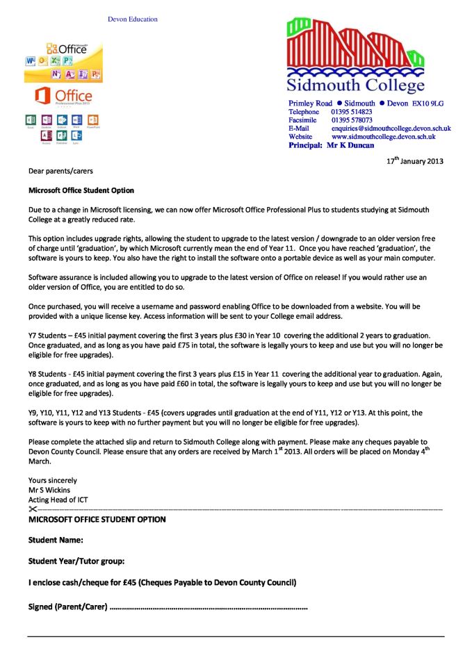 office4students – Sidmouth College ICT